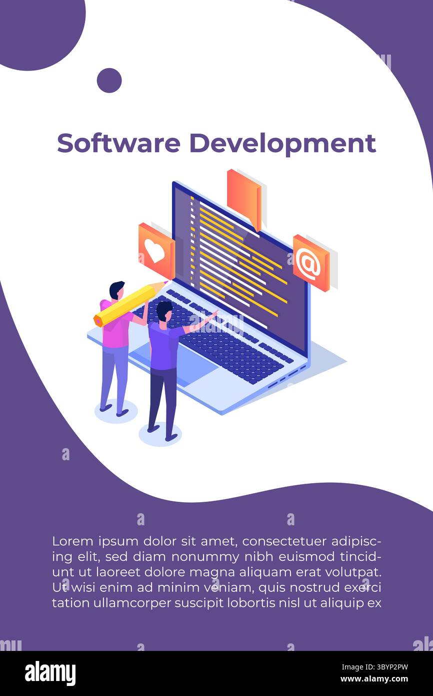 Web design and Front end development isometric concept. Vector ...