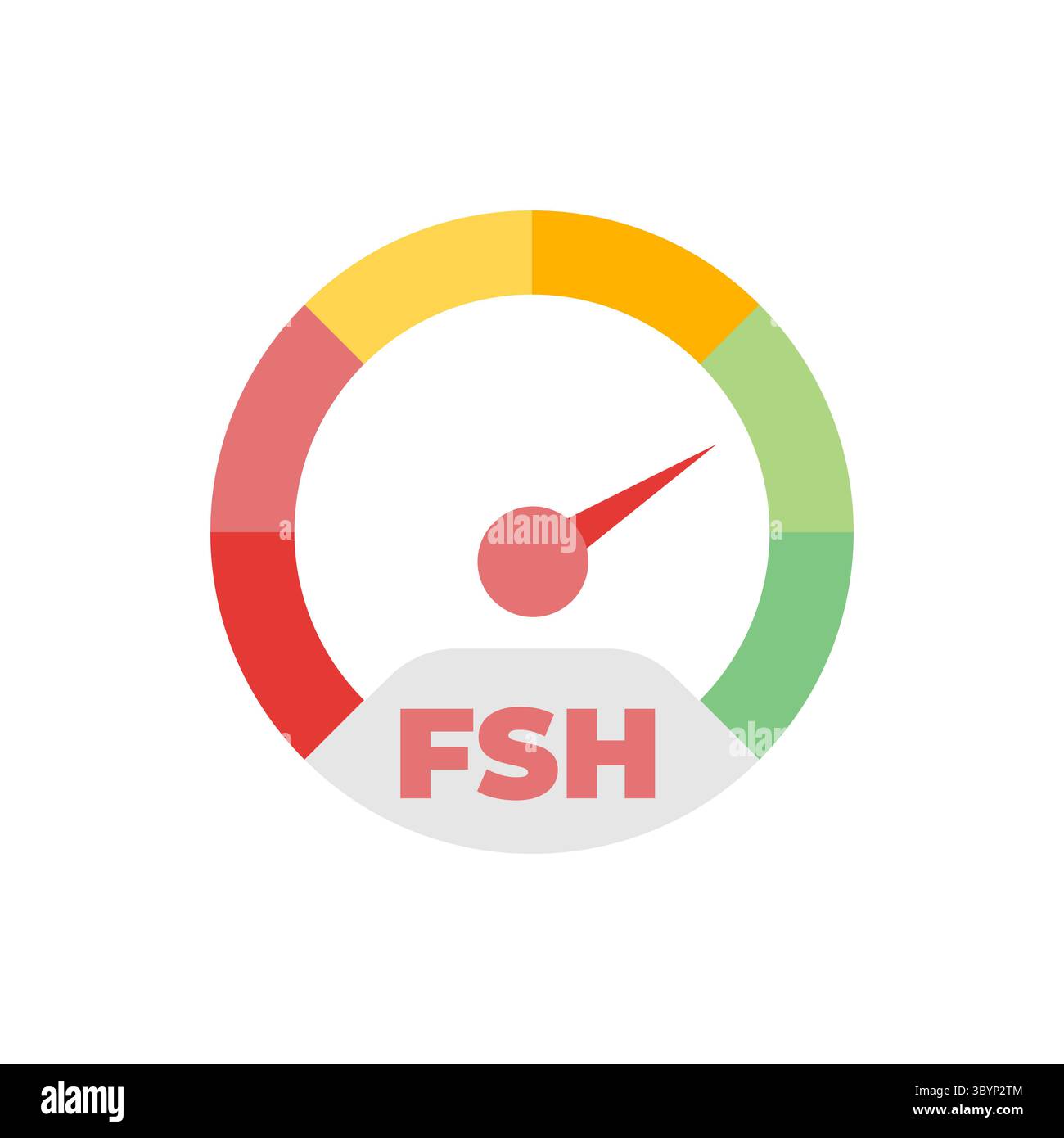 Follicle stimulating hormone meter. Vector element for design Stock ...