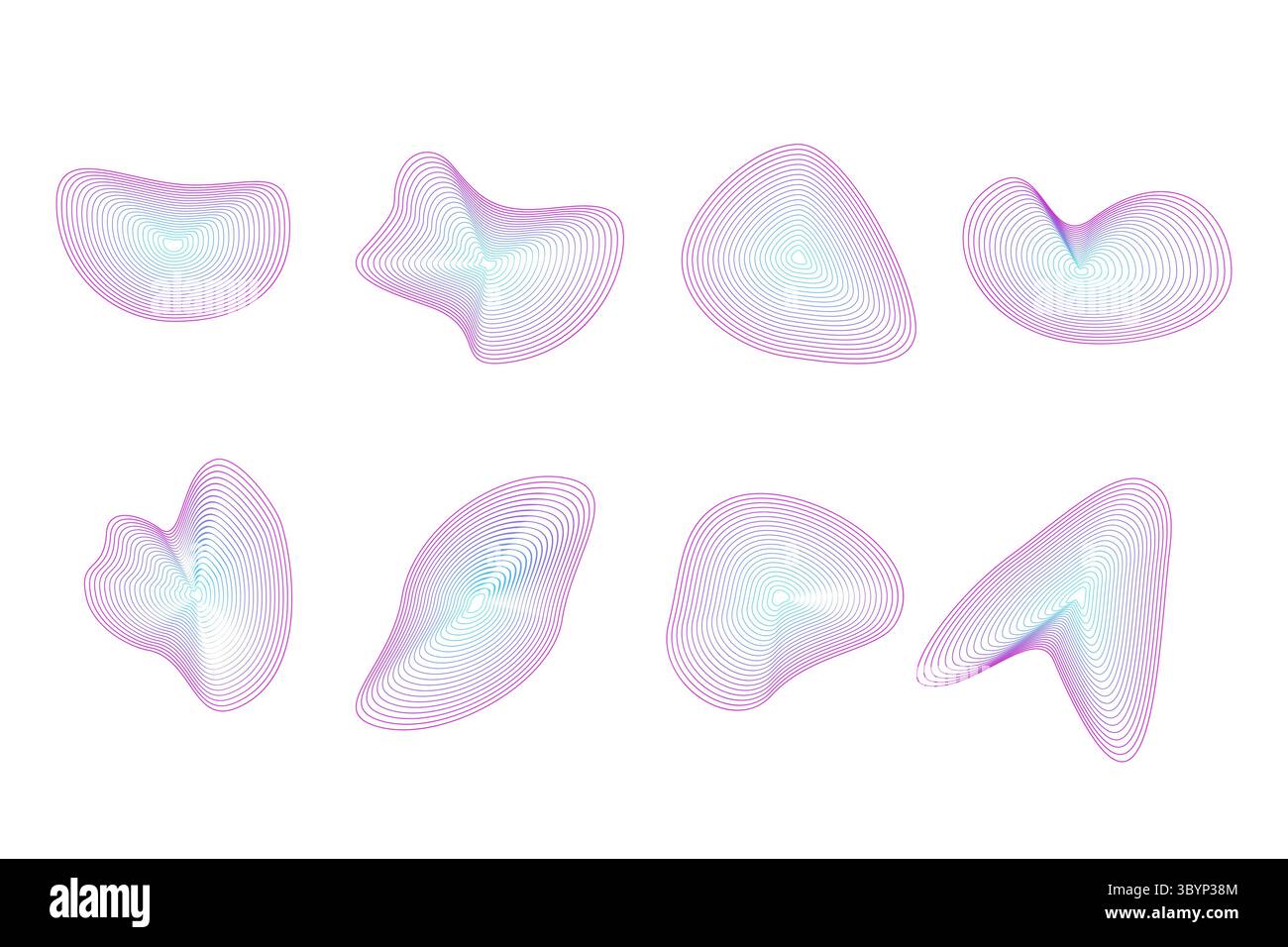 Amorphous smooth shapes Stock Vector Images - Alamy