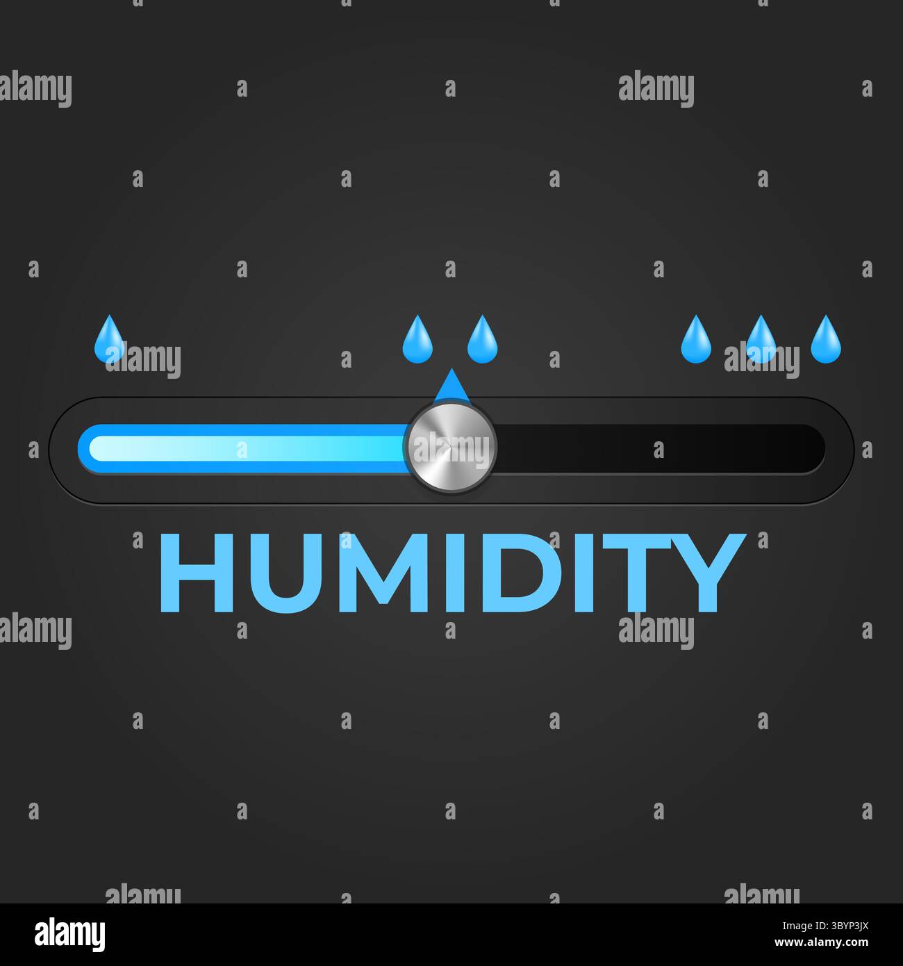 Hygrometer, Humidity meter, Climate control tool. Vector illustration ...