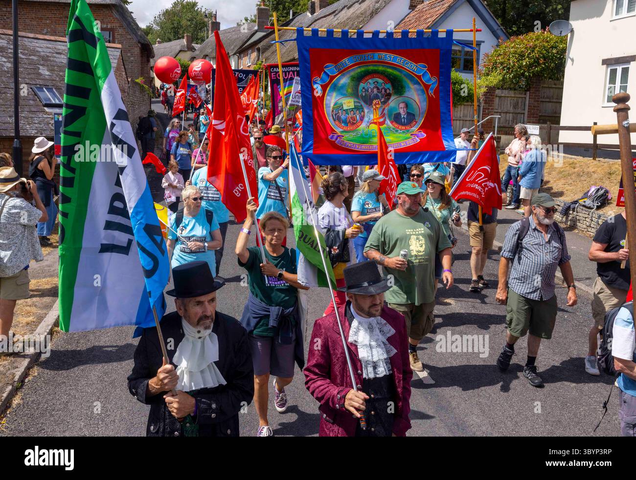 Tolpuddle, UK. 20th July, 2025. Annual Tolpuddle Martyrs festival in ...