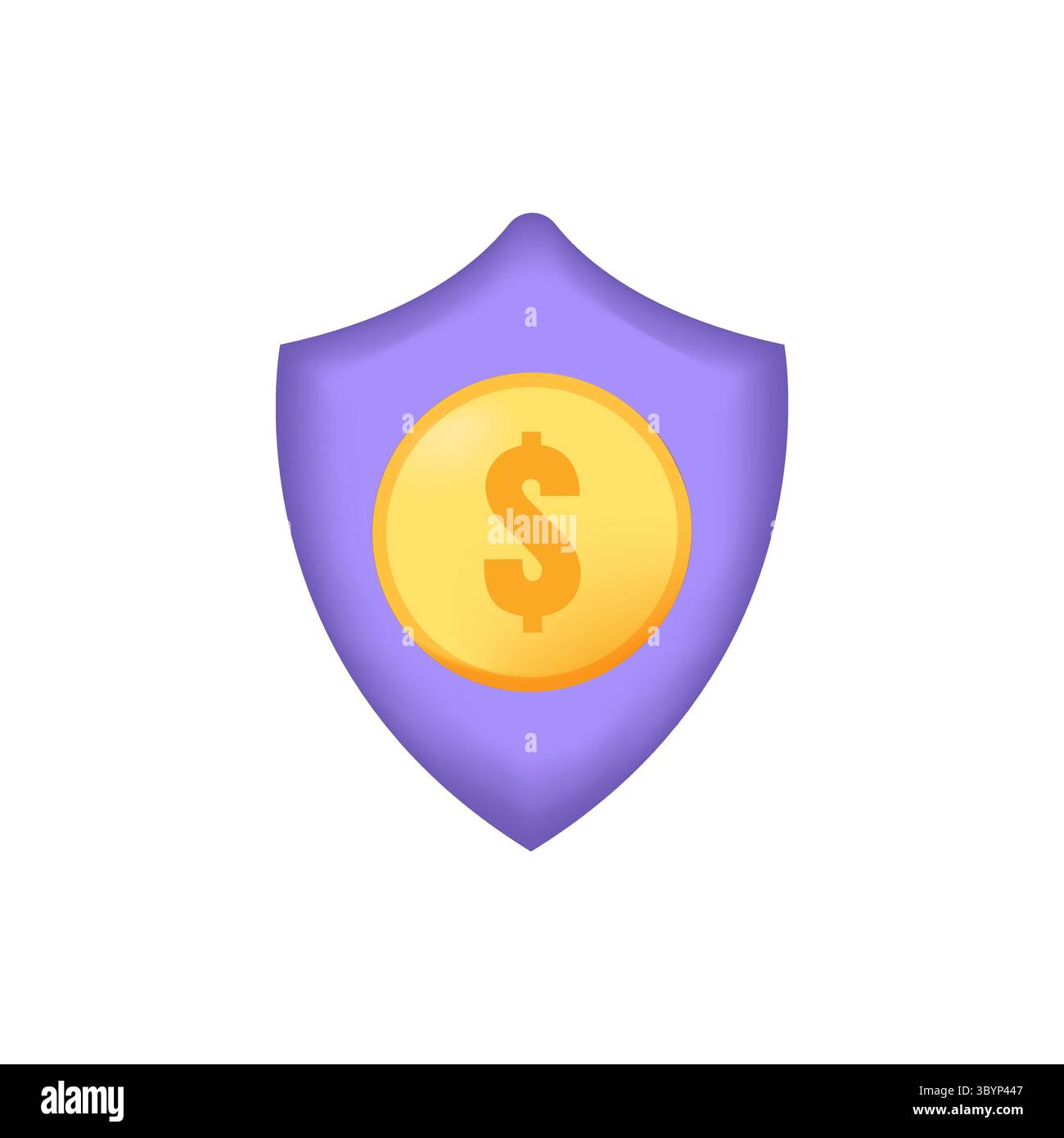 Protection finance, investments icon. 3D Vector illustration Stock ...