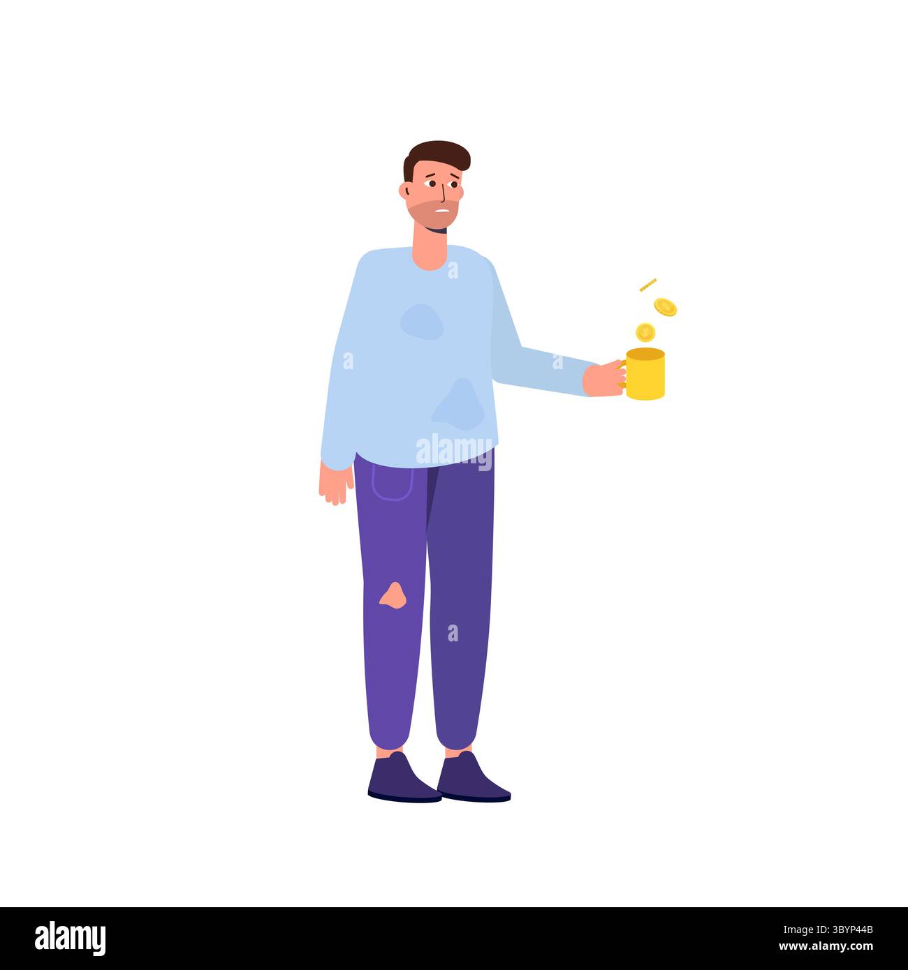 Poor indian street people Stock Vector Images - Alamy