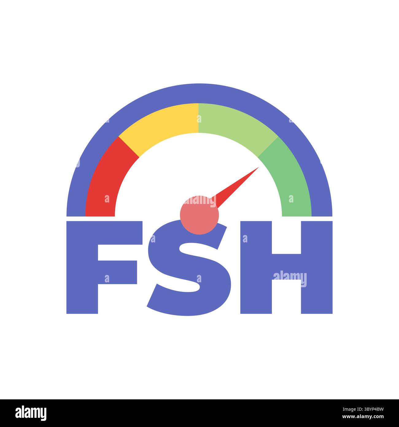 Follicle stimulating hormone meter. Vector element for design Stock ...