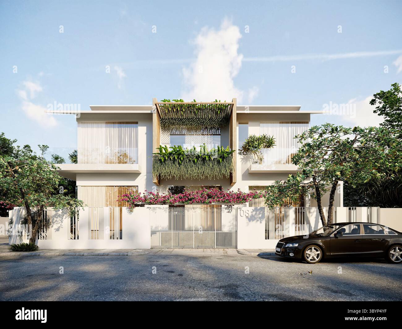 Beautiful green exterior modern house hi-res stock photography and ...