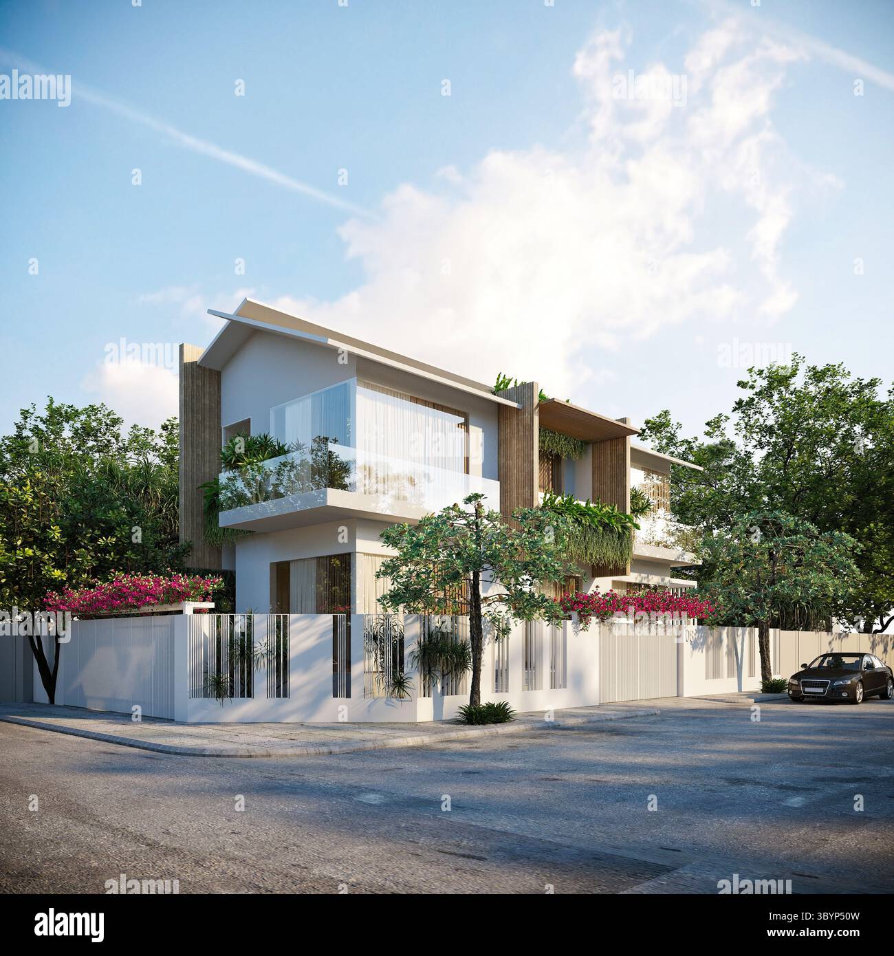 Beautiful residential home exterior garden hi-res stock photography and ...