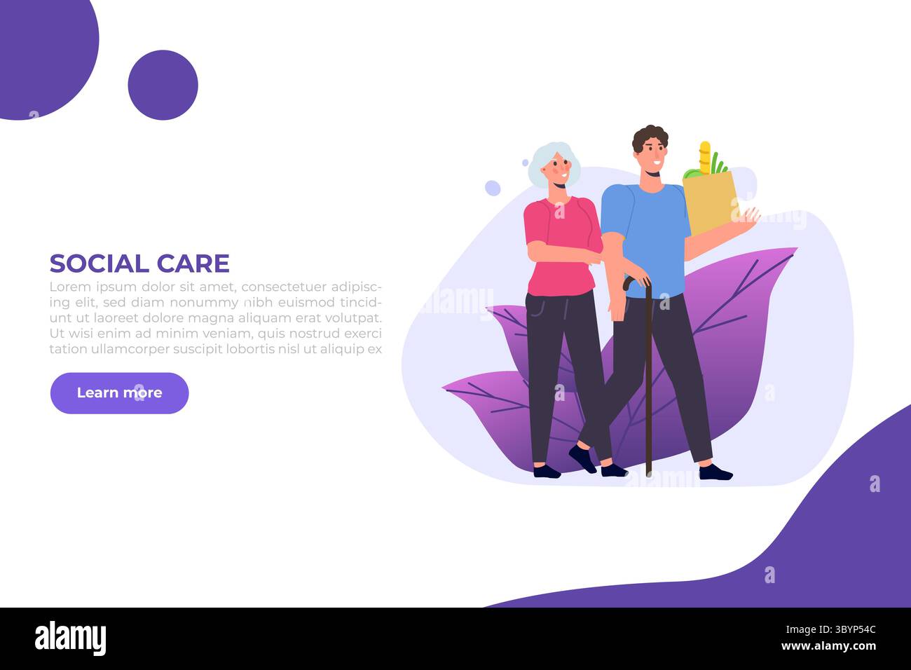 Care workers disability Stock Vector Images - Alamy