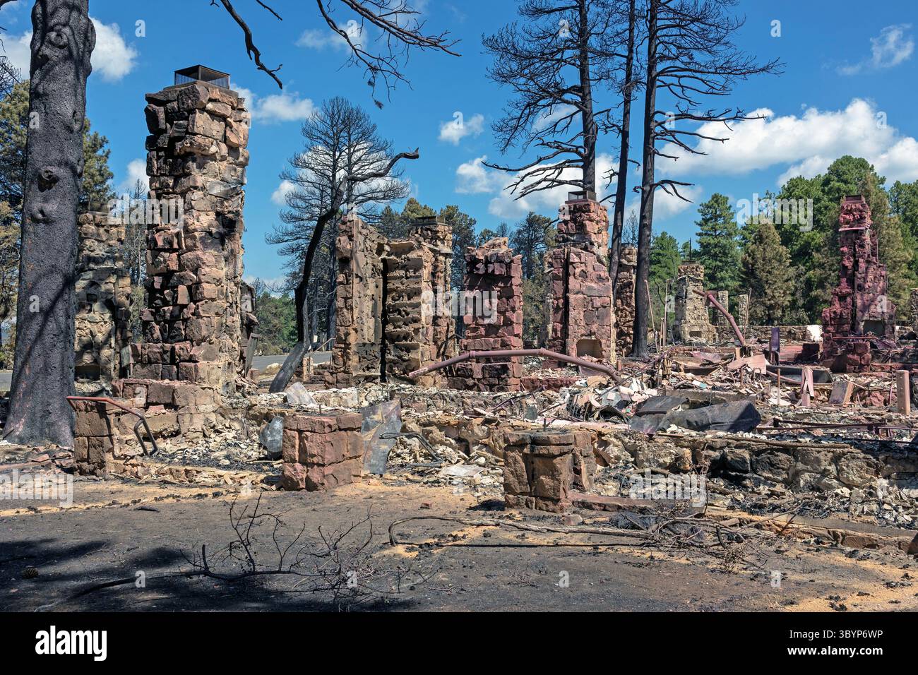 Matt jenkins grand canyon north rim fire damage hi-res stock ...