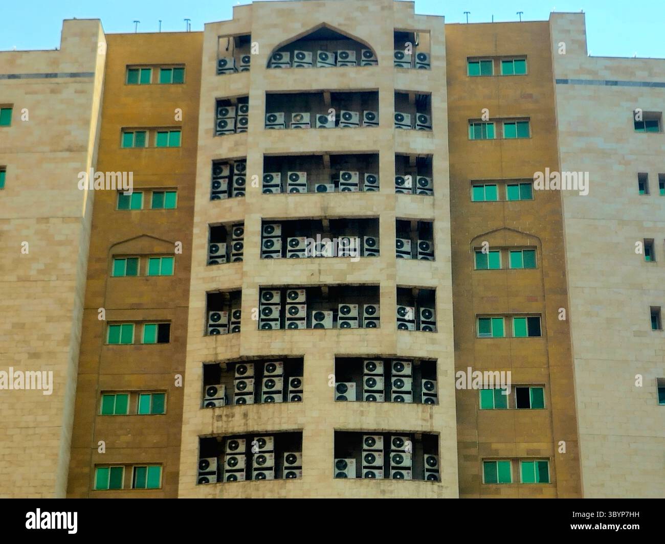Mecca, Saudi Arabia, June 19 2024: a building in Makkah with a huge ...