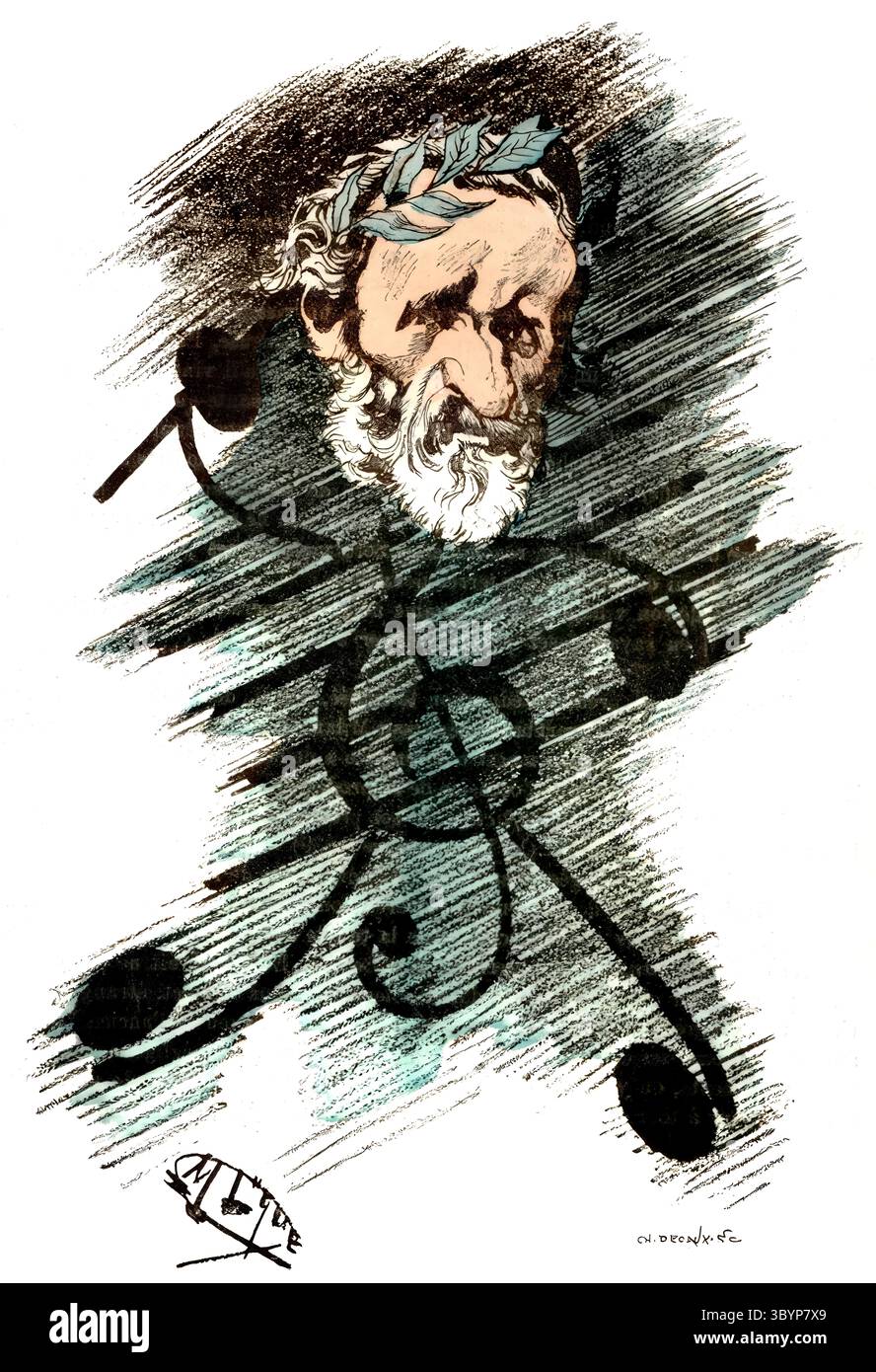Italian opera cartoon Cut Out Stock Images & Pictures - Alamy
