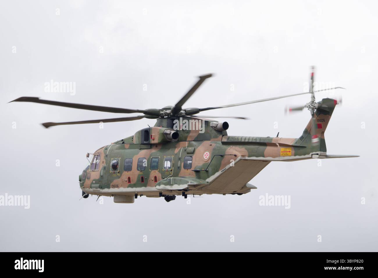 Leonardo AW101 Merlin flying at Royal International Air Tattoo (RIAT ...