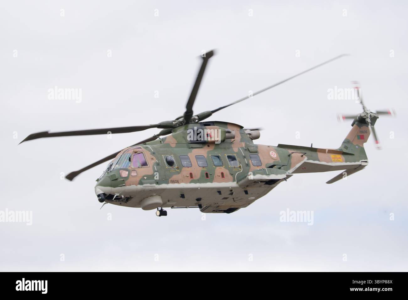 Leonardo AW101 Merlin flying at Royal International Air Tattoo (RIAT ...