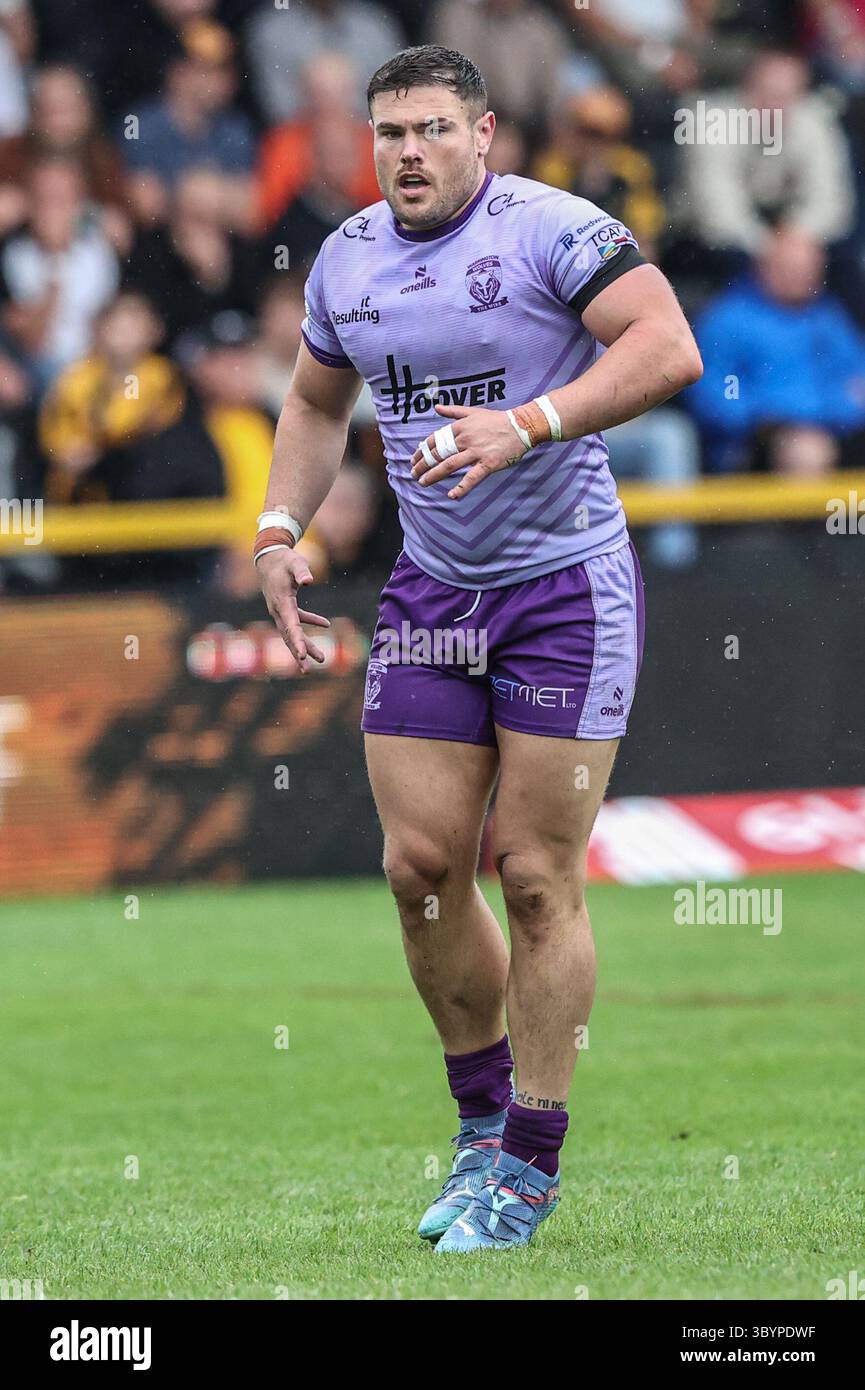 Joe Philbin of Warrington Wolves during the Betfred Super League round 19 match Castleford ...