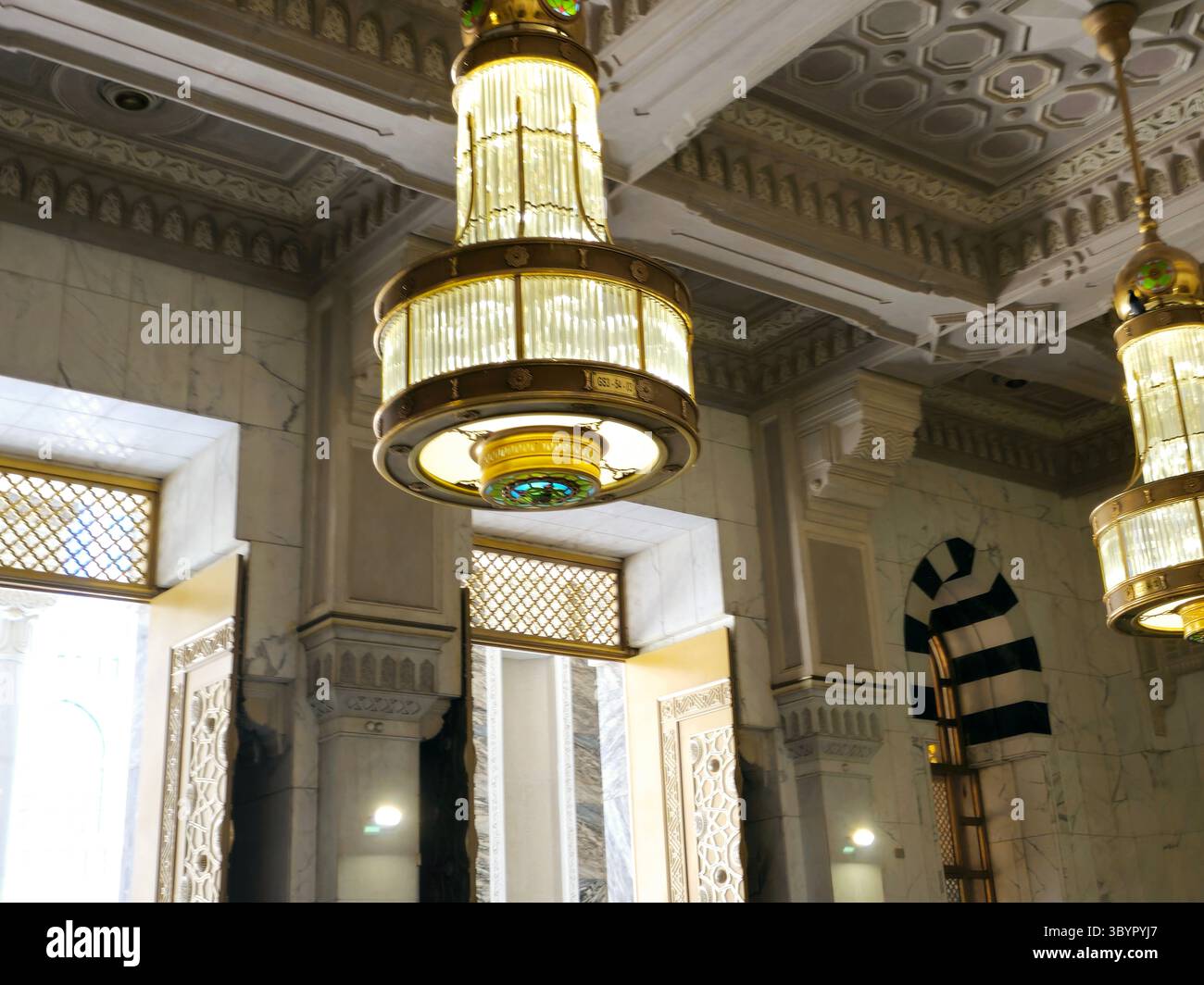 Mecca, Saudi Arabia, June 20 2024: the light bulbs from the grand ...