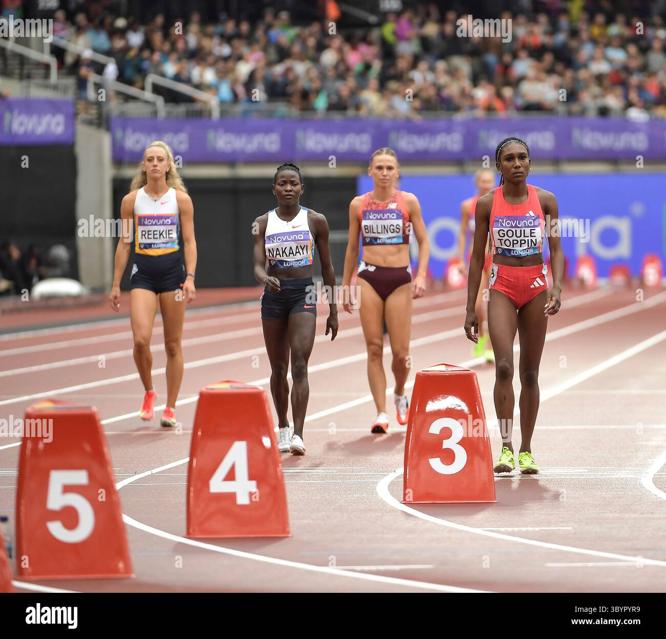 Natoya Goule-Toppin of Jamaica competing in the women’s 800m race at ...