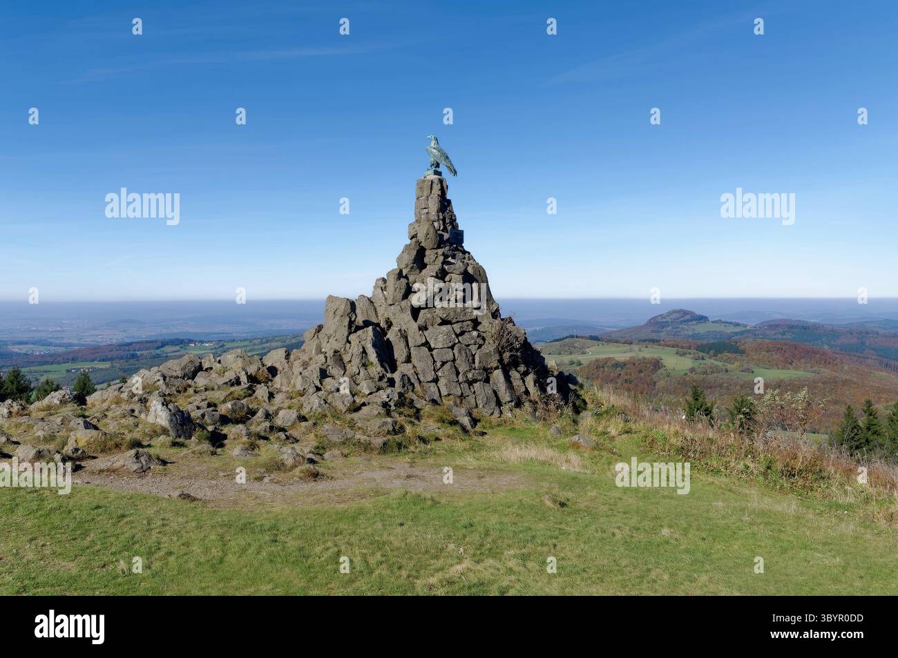 Aviation Monument on Wasserkuppe Mountain in Rhon region ,Hesse,Germany ...