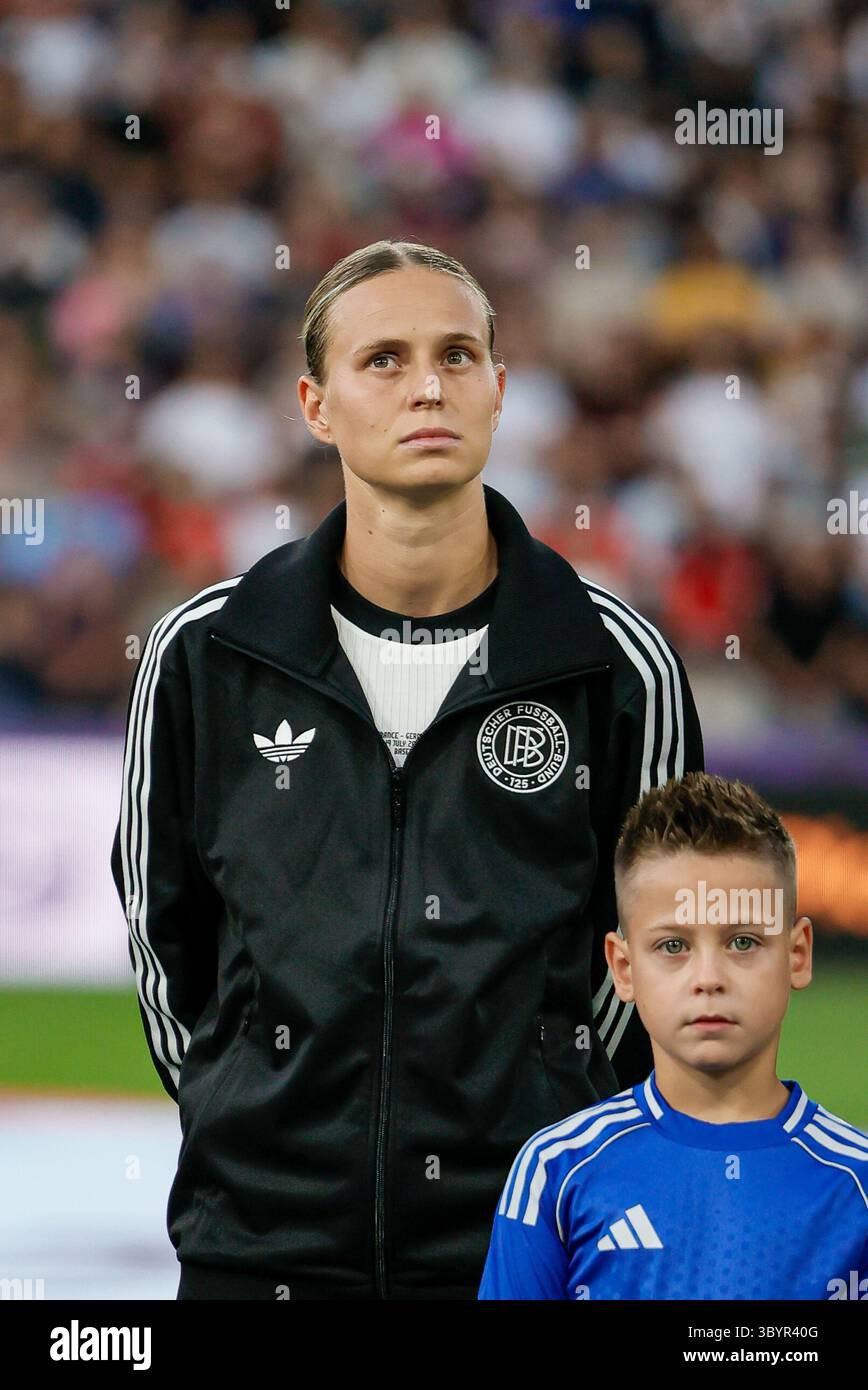 Klara Buhl (19 Germany) during the UEFA Womens EURO 2025 Quarter-Final match between France and ...