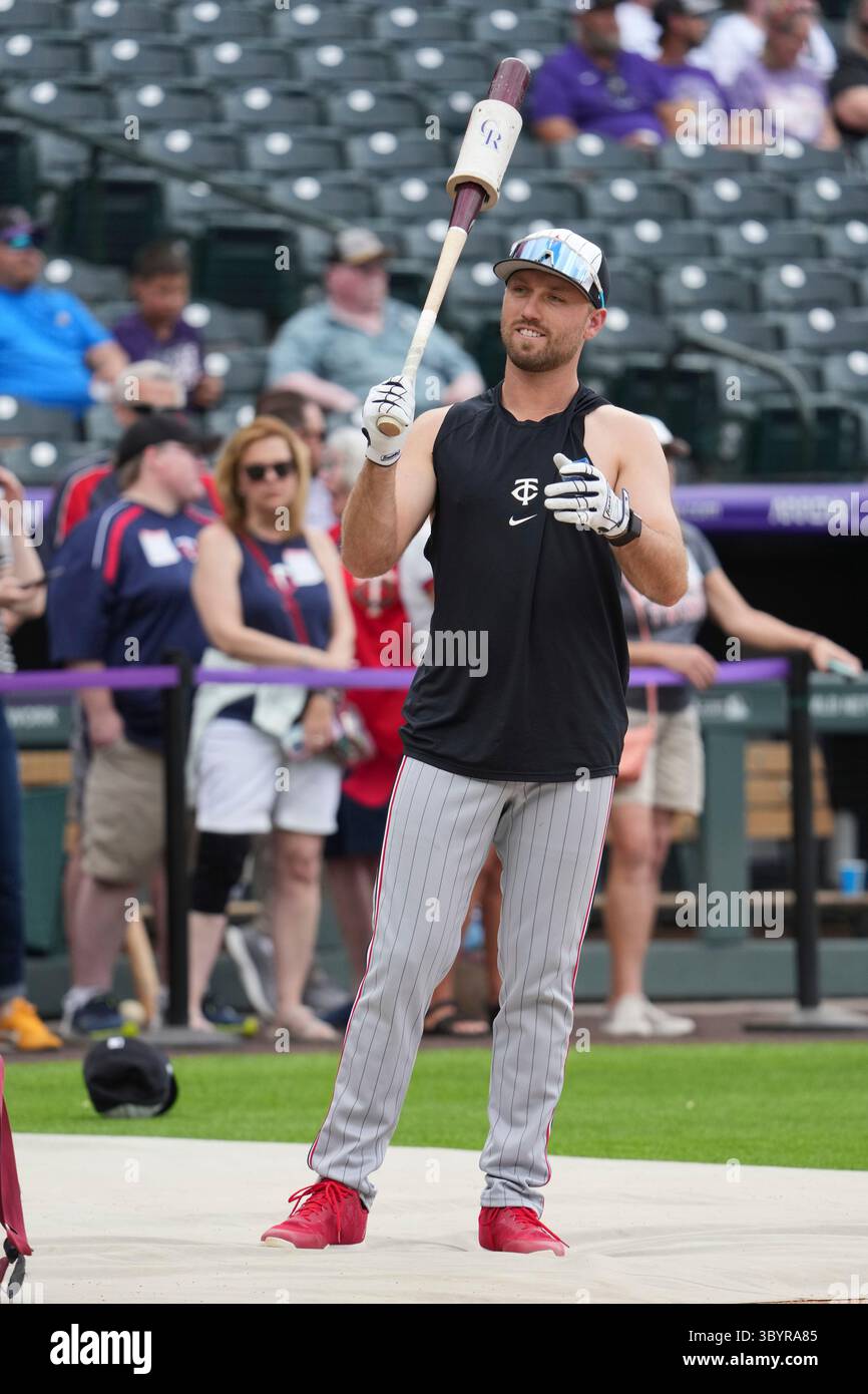 July 19 2025: Minnesota first baseman Kody Clemens (18) before the game ...