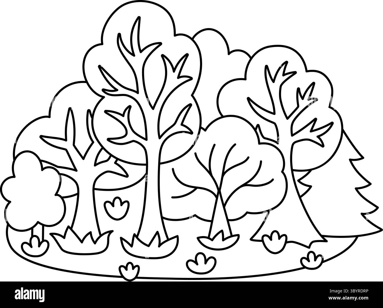 Woods line Black and White Stock Photos & Images - Alamy