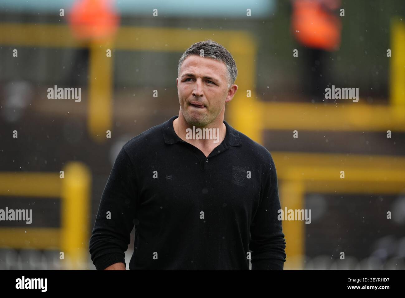 Warrington Wolves head coach Sam Burgess during the Betfred Super ... Warrington Wolves head coach Sam Burgess during the Betfred Super ...