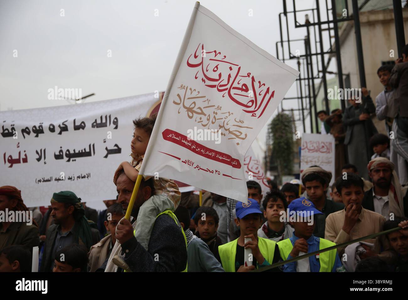 Mass rally in Capital Sana a marks anniversary of Imam Zaid s martyrdom ...