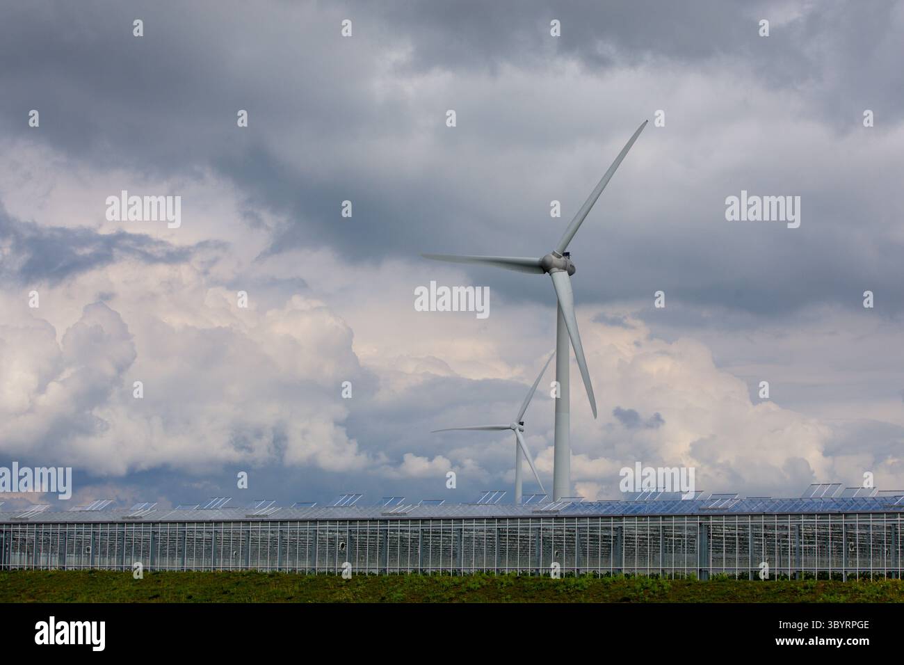 Majestic wind turbines rise hi-res stock photography and images - Alamy