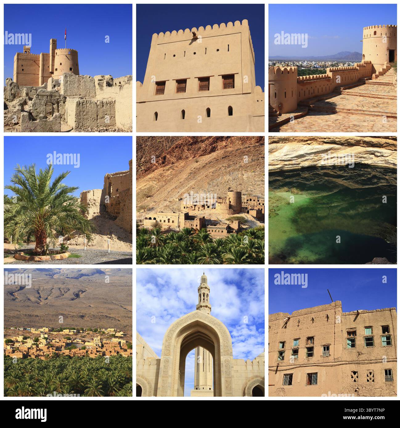Oasis oman desert Cut Out Stock Images & Pictures - Alamy
