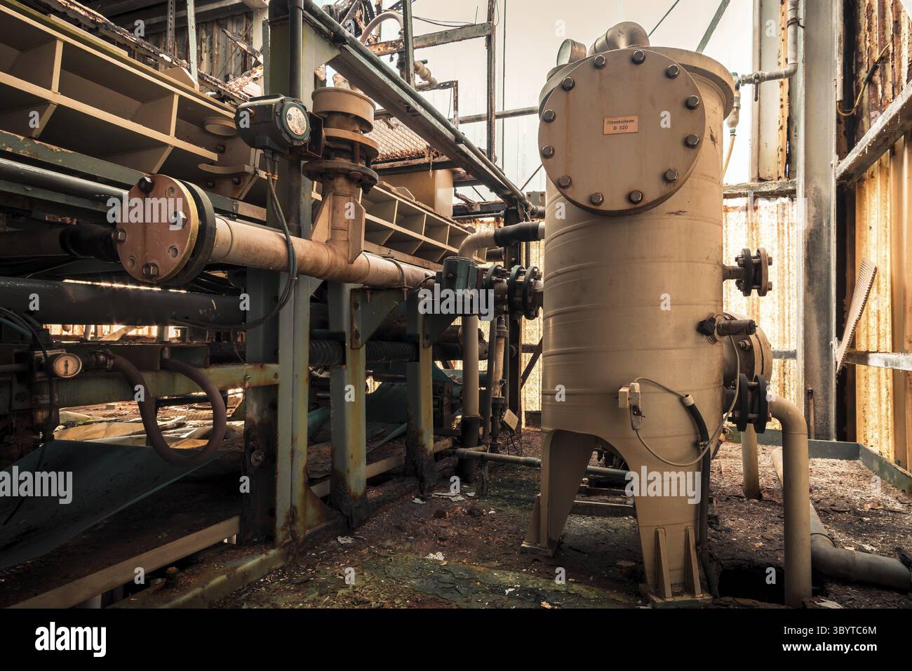 Creepy abandoned industry area with natural decay so-called lost place ...