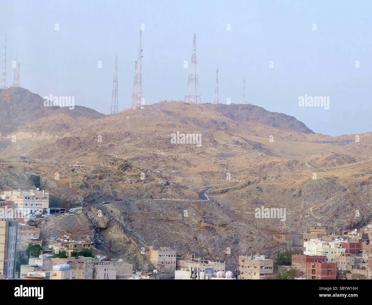 Mecca, Saudi Arabia, June 9 2024: the buildings and mountains of Makkah ...