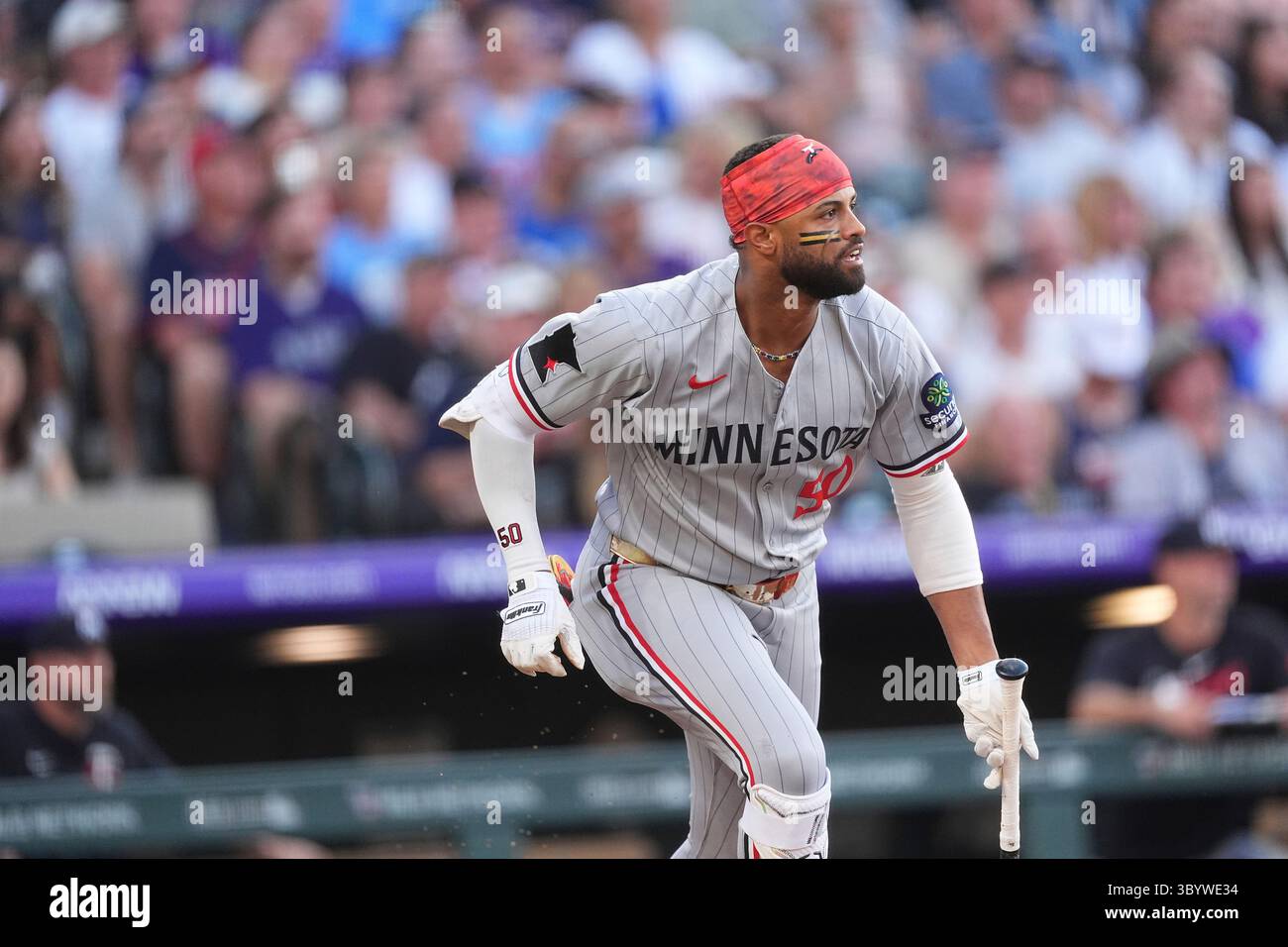 Minnesota Twins second baseman Willi Castro (50) in the third inning of ...
