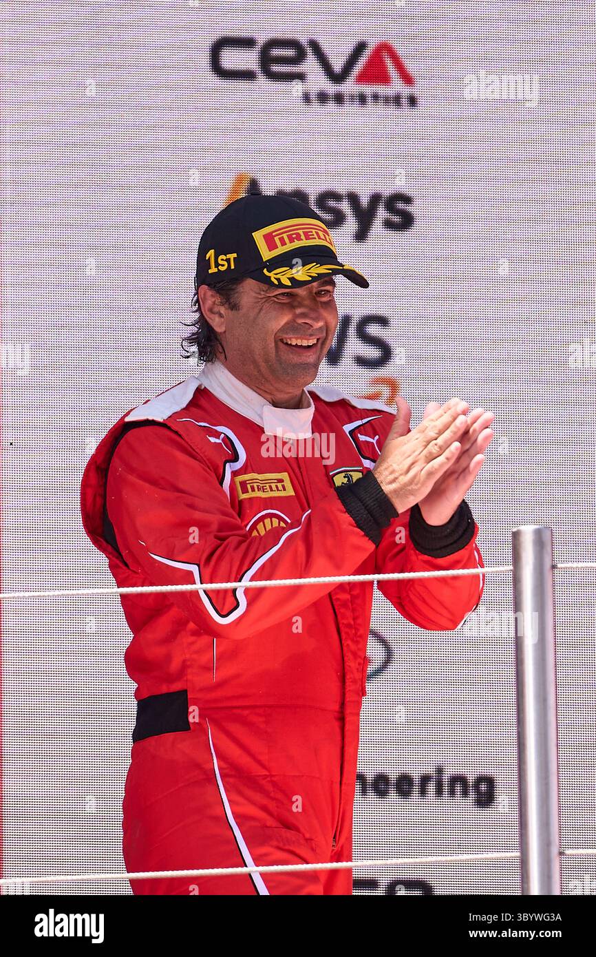 BARCELONA, SPAIN - JULY 20: Zois Skrimpias of Greece and (147) Ineco - Reparto Corse RAM ...