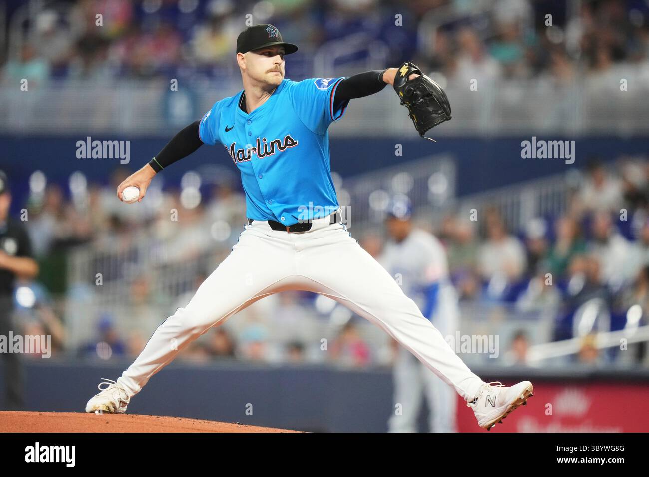 Miami Marlins starting pitcher Janson Junk throws during the first ...