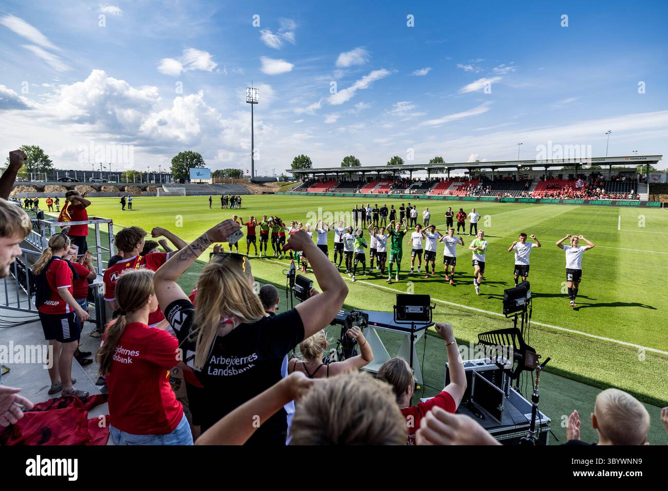 Fredericia, Denmark. 20th July, 2025. The players of FC Nordsjaelland ...