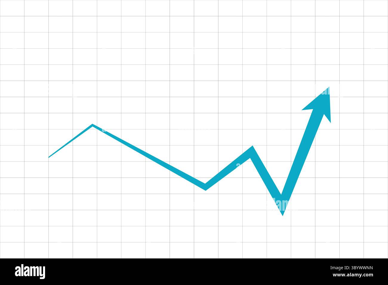 Stock market illustration, flat vector illustration on business theme ...