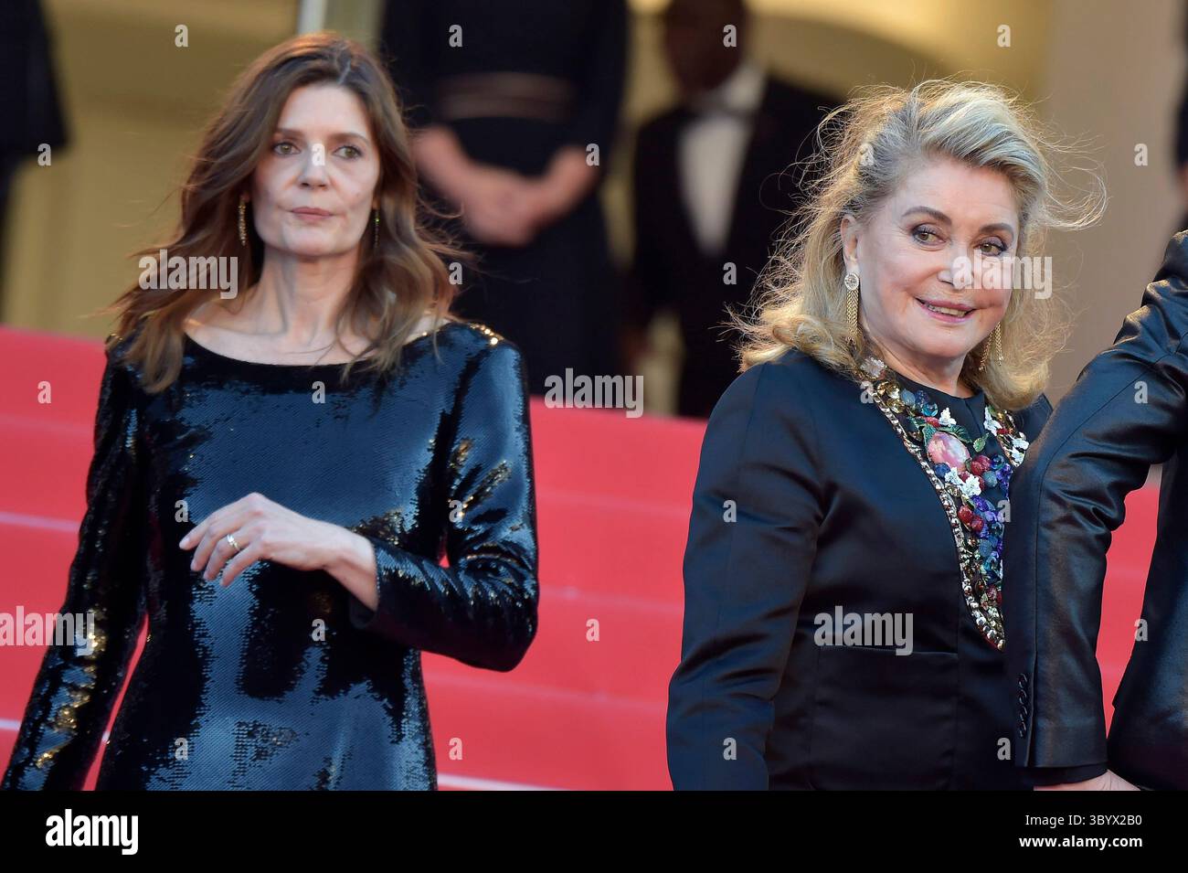 French actresses Chiara Mastroianni and Catherine Deneuve at Cannes ...