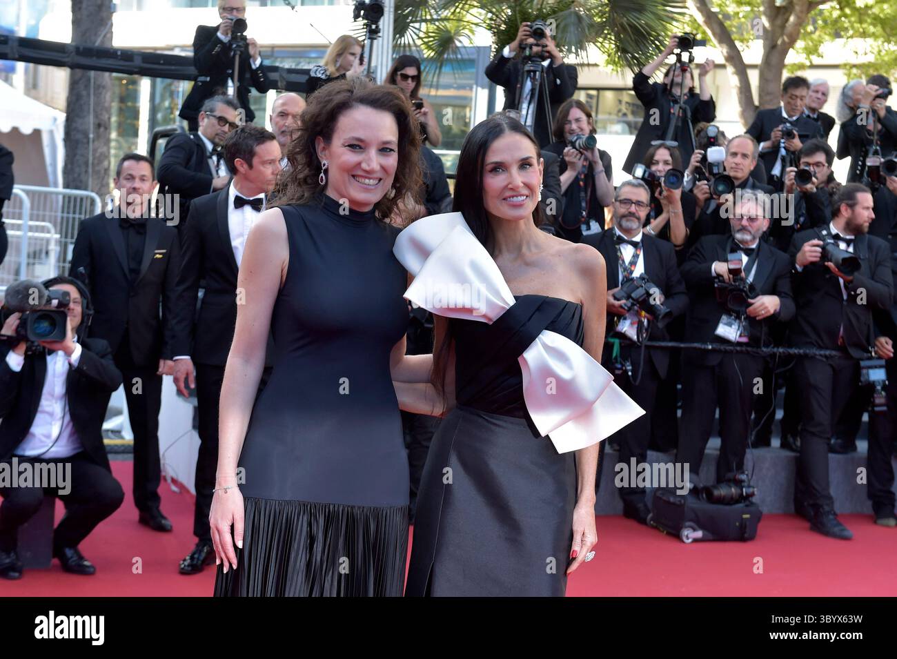 French director Coralie Fargeat and American actress and film producer ...
