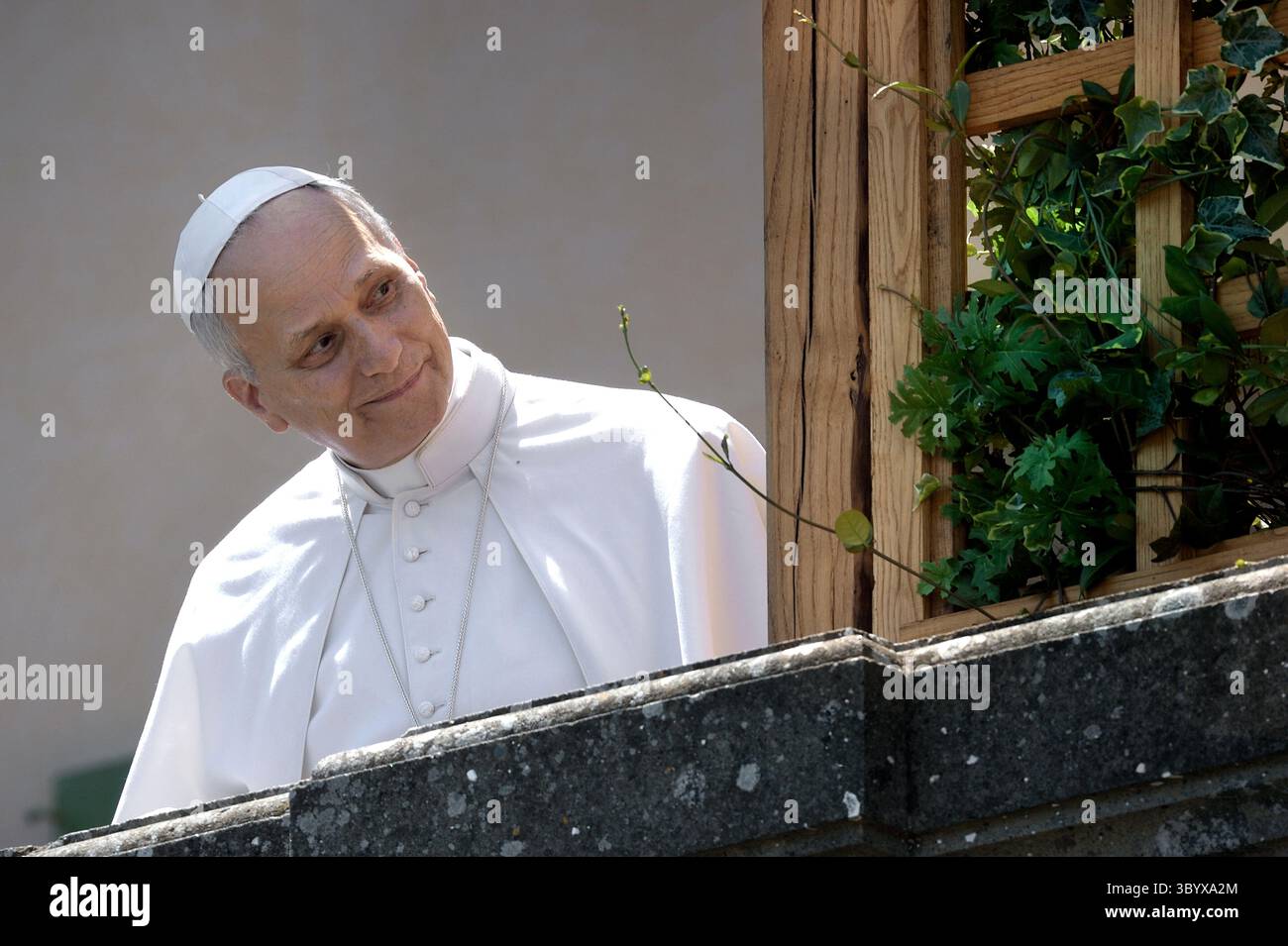 ROME, ITALY - JULY 20: Pope Leo XIV looks out the window of Villa ...