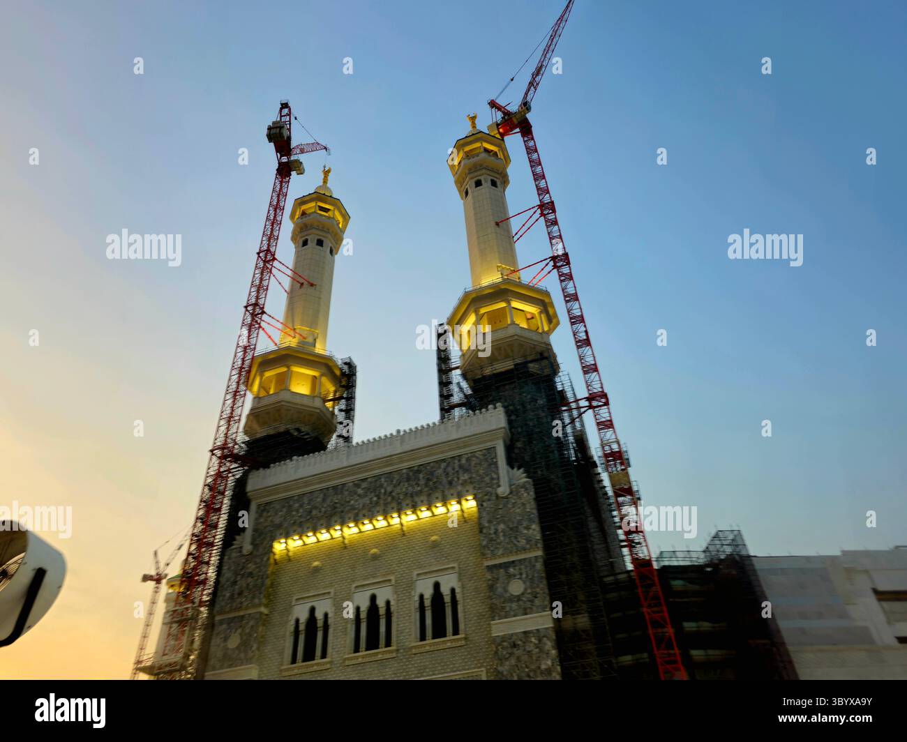 Mecca, Saudi Arabia, June 19 2024: The minarets of the grand sacred ...