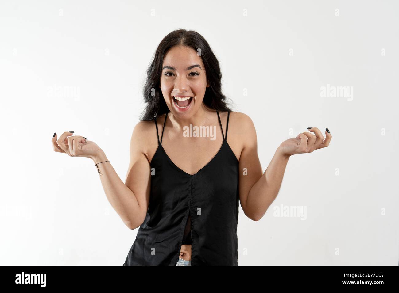 Expressing pure surprise casual hi-res stock photography and images - Alamy