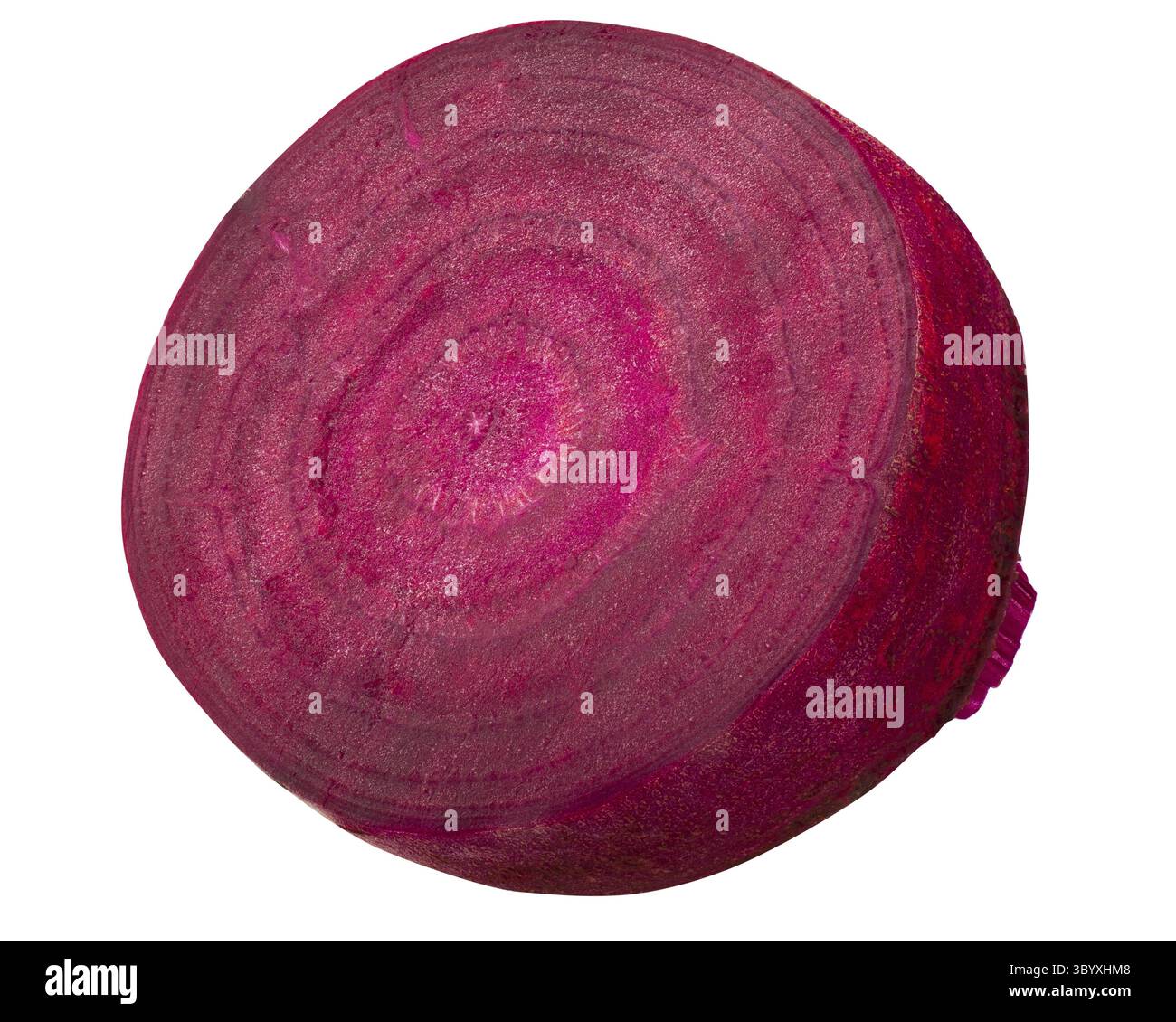 Beetroot cut in half piece (Beta vulgaris), isolated Stock Photo - Alamy