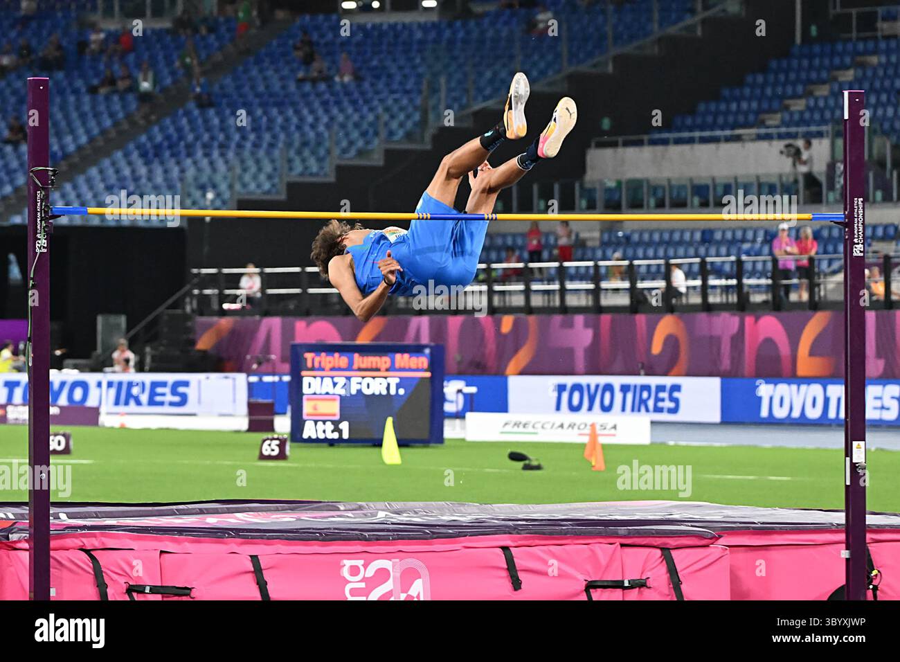 Italian high jumper Gianmarco Tamberi won the gold medal in high jump ...