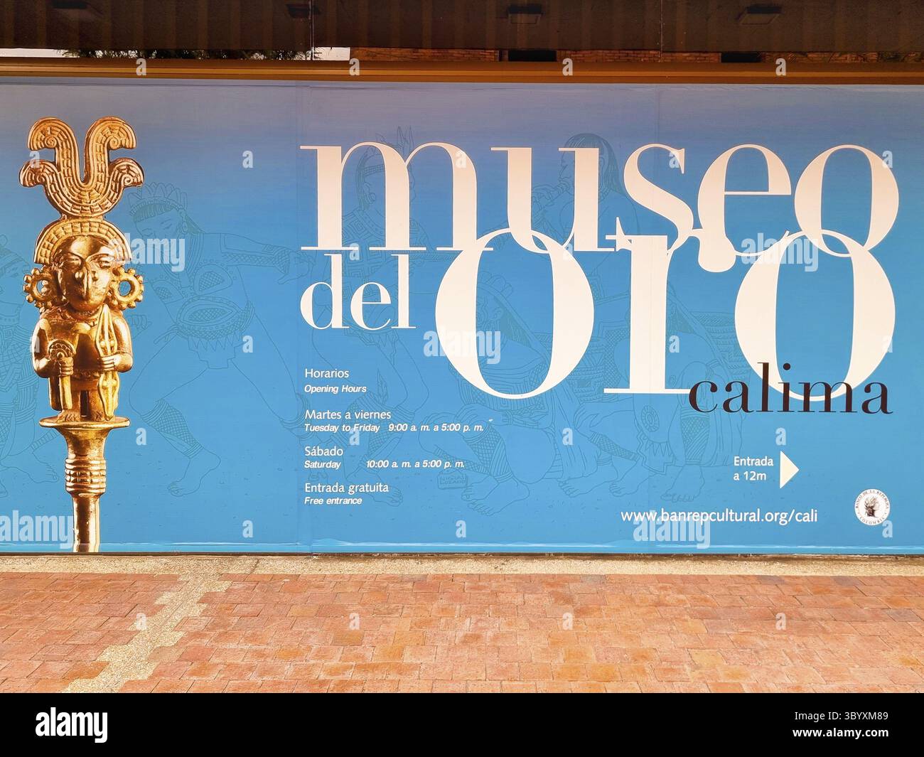 Colombia, Cali, July 26, 2024, billboard gold museum Stock Photo - Alamy