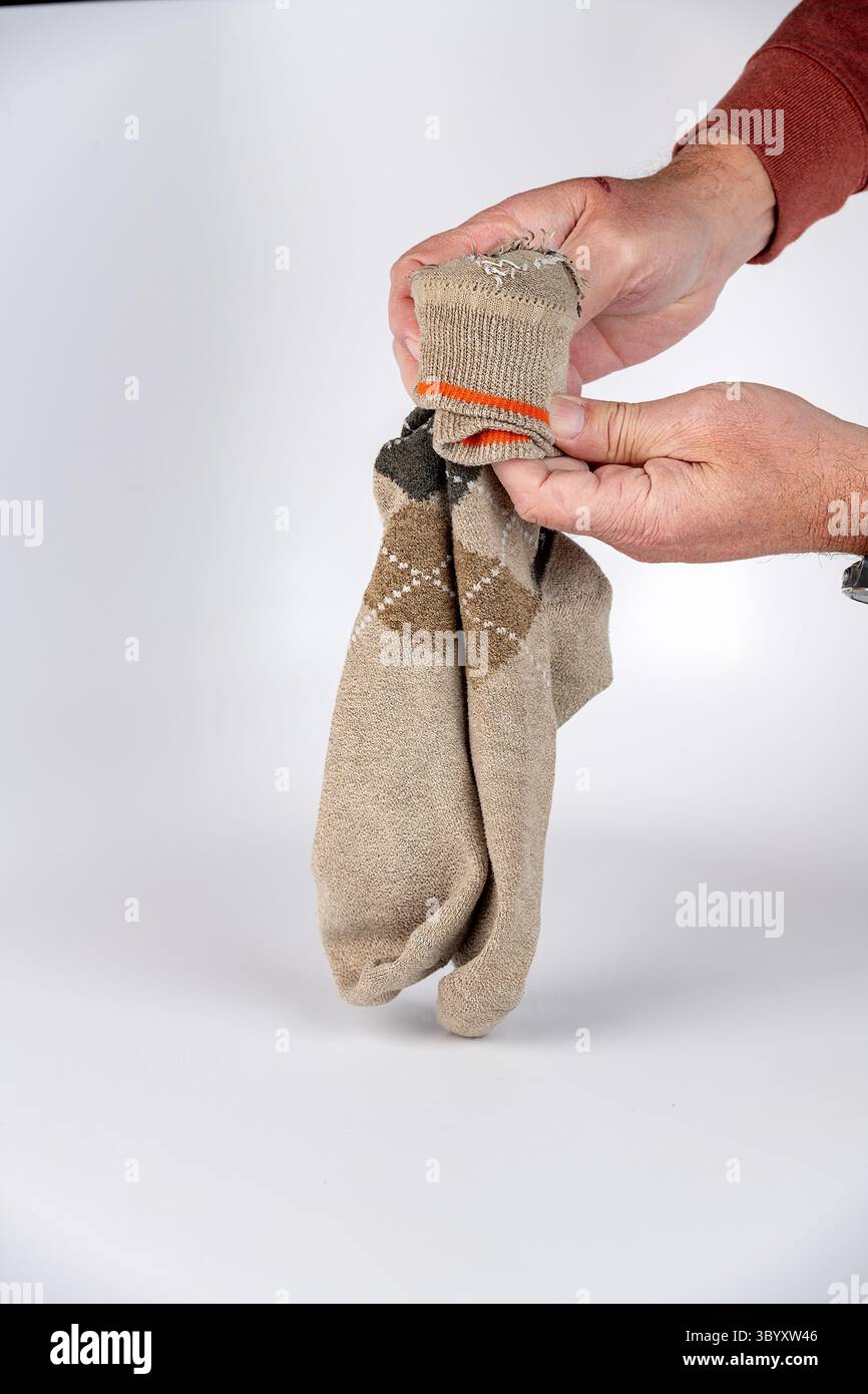 Pair of socks folded into each other Stock Photo - Alamy