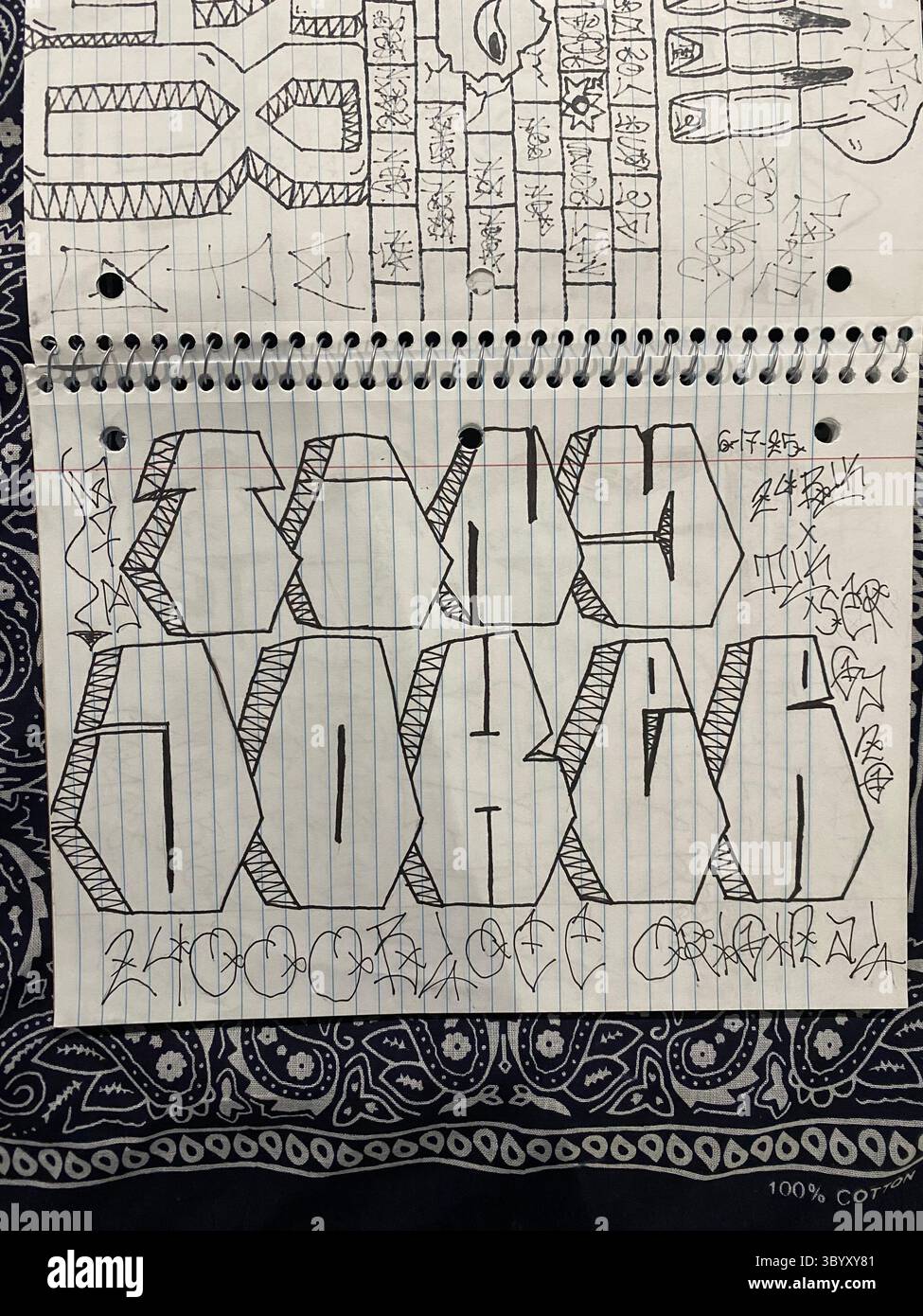 Crips gang graffiti and markings in Detroit, Michigan, USA (ScoreGang ...