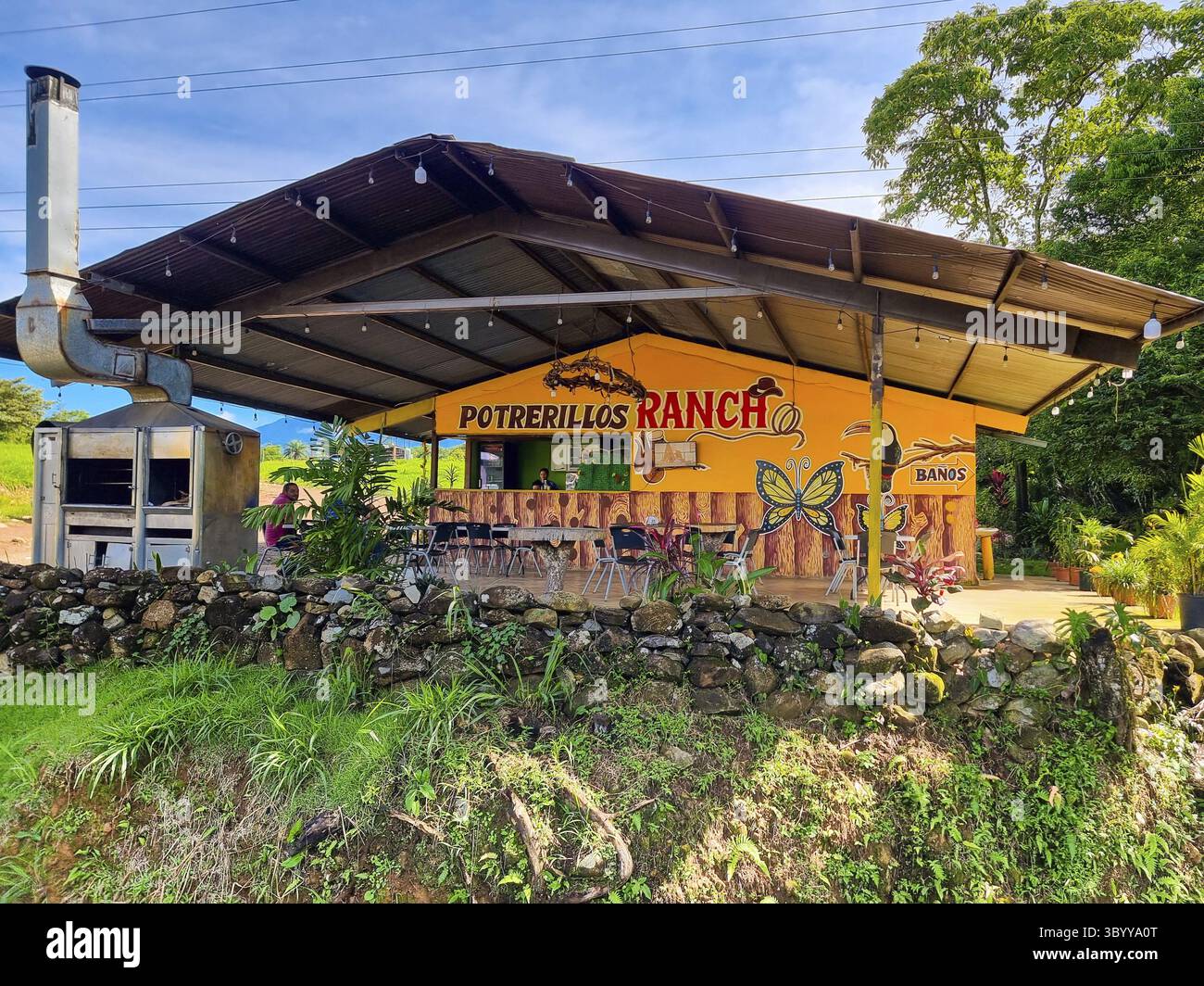 Panama, David, June 20, 2024, Potrerillos Ranch Restaurant Stock Photo ...