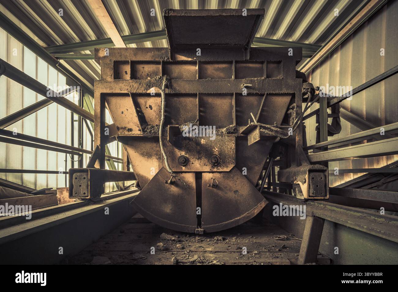 Creepy abandoned industry area with natural decay so-called lost place ...