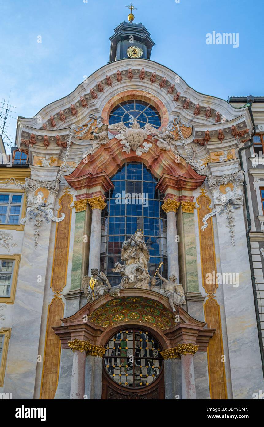 Baroque St. Johann Nepomuk Church, known as the Asam Church (Asamkirche ...