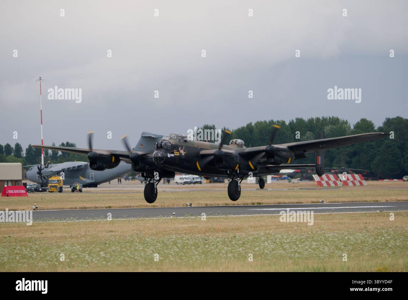 Avro Lancaster Battle of Britain flypast at Royal International Air ...