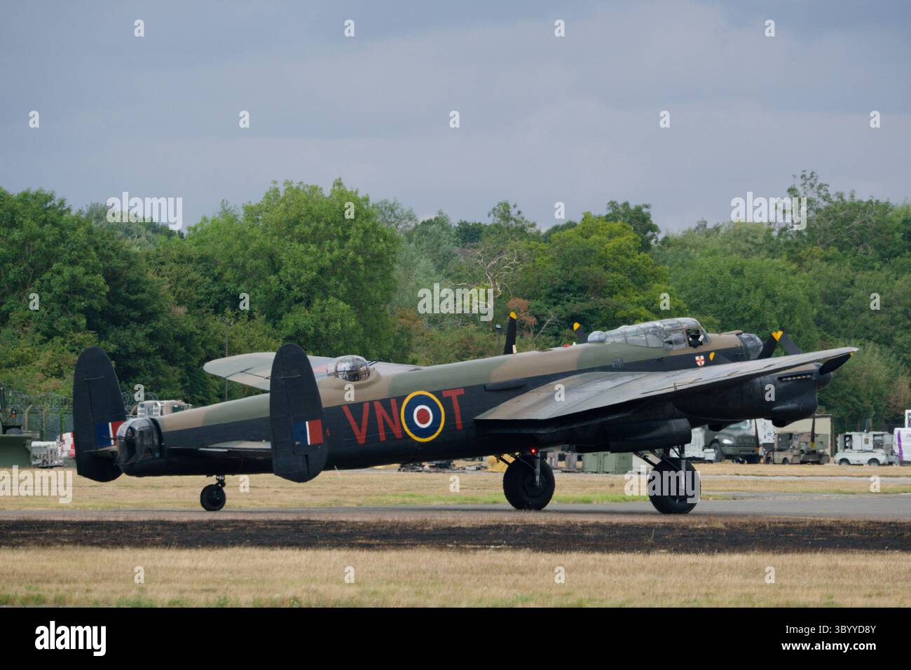 Avro Lancaster Battle of Britain flypast at Royal International Air ...