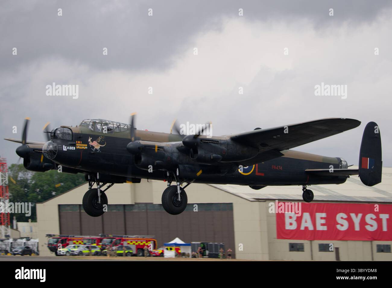 Avro Lancaster Battle of Britain flypast at Royal International Air ...